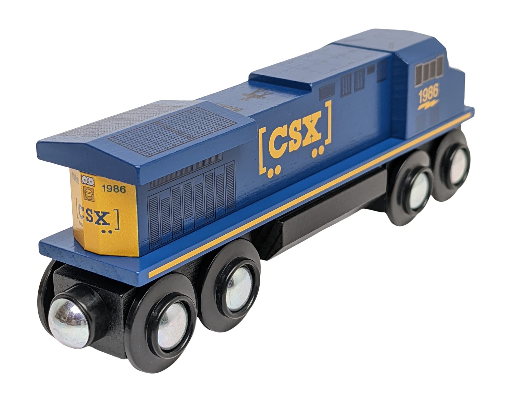 Choo Choo Track & Toy Co. --- CSX Diesel Locomotive Wooden Train
