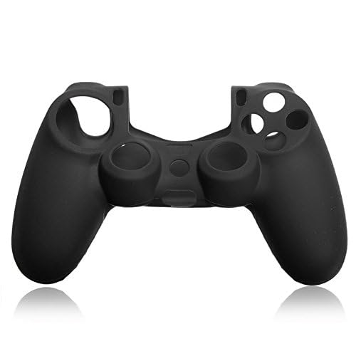Silicone Protective Rubber Soft Case Cover Pouch Sleeve for Sony PS4 PlayStation 4 Controller Black