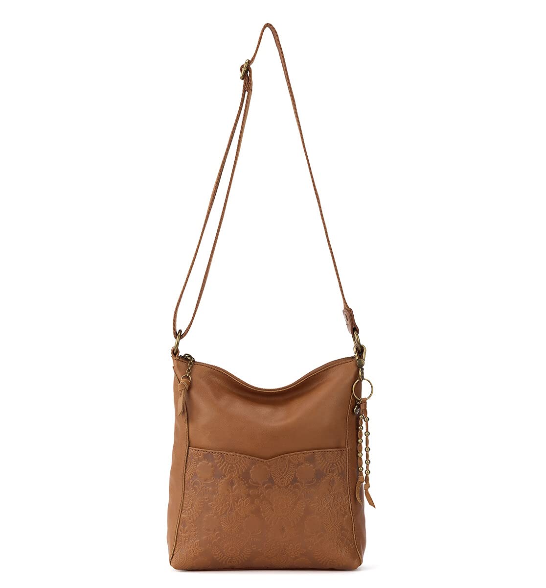 The Sak Lucia Crossbody Tobacco Floral Embossed One Size