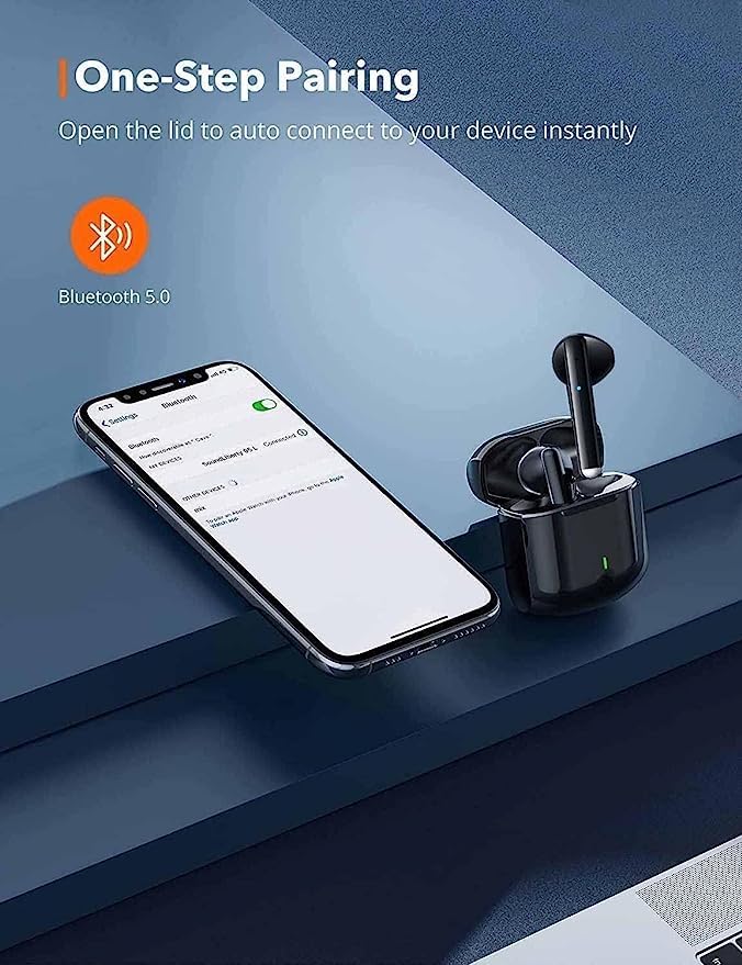 POCO, LLC Wireless Earbuds Bluetooth Headphones in-Ear Noise Cancelling Earbuds Stereo Sound, Deep Bass & with Charging Case Air Buds Pro Touch Control,for Sport
