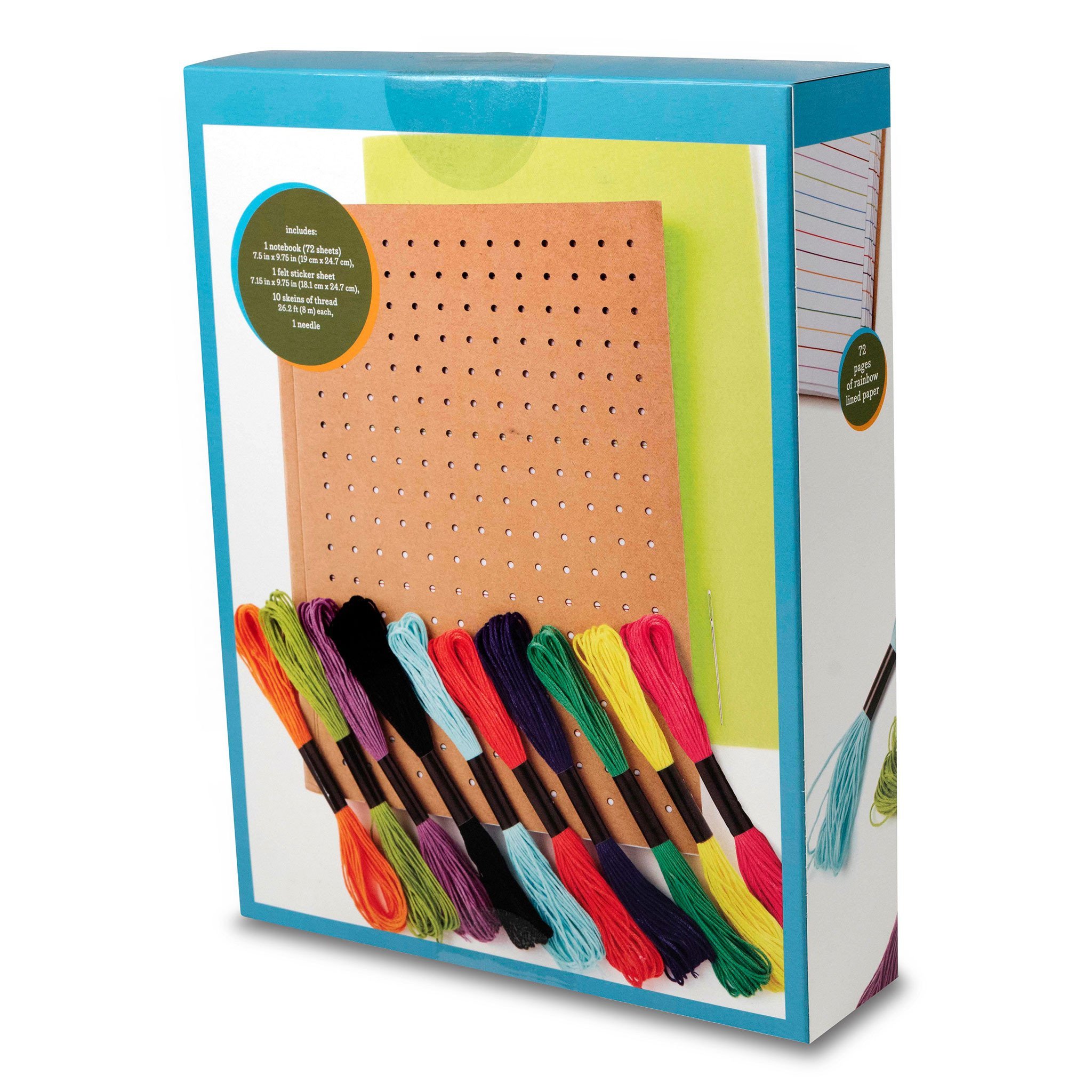 Kid Made Modern Embroidered Notebook Craft Kit - Kids Arts & Crafts | Kid Journal