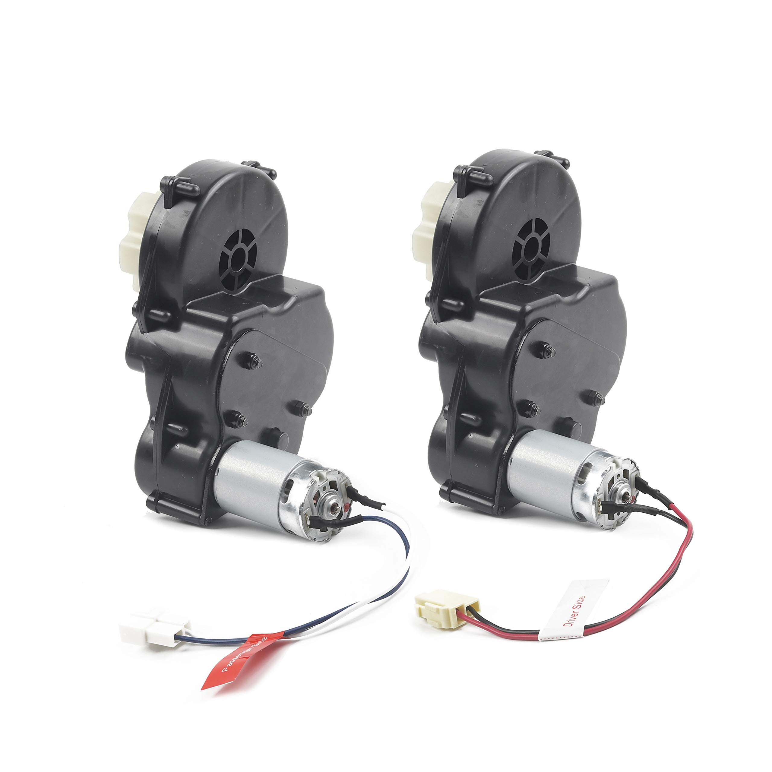 SIRAMBER Power Car Wheels Pair of Gearbox 12 Volt Motor for Rollplay Ride On GMC Sierra Chevy Colorado Cilverado Mercedes GLE Coupe Storm UTV