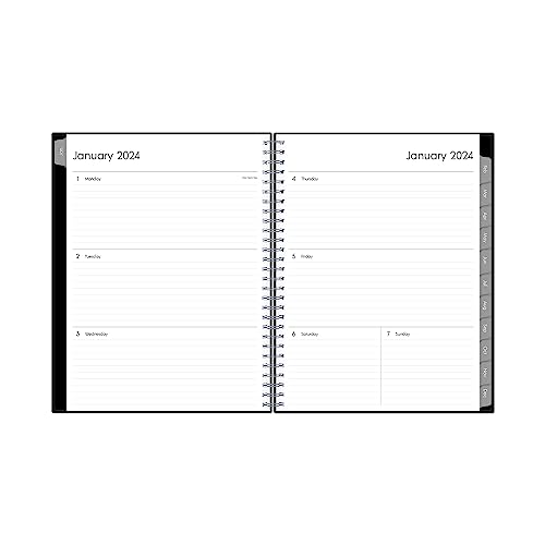 Blue Sky 2024 Weekly and Monthly Planner, January - December, 8โ x 10.875โ, Flexible Cover, Wirebound, Dainian (142998-24)