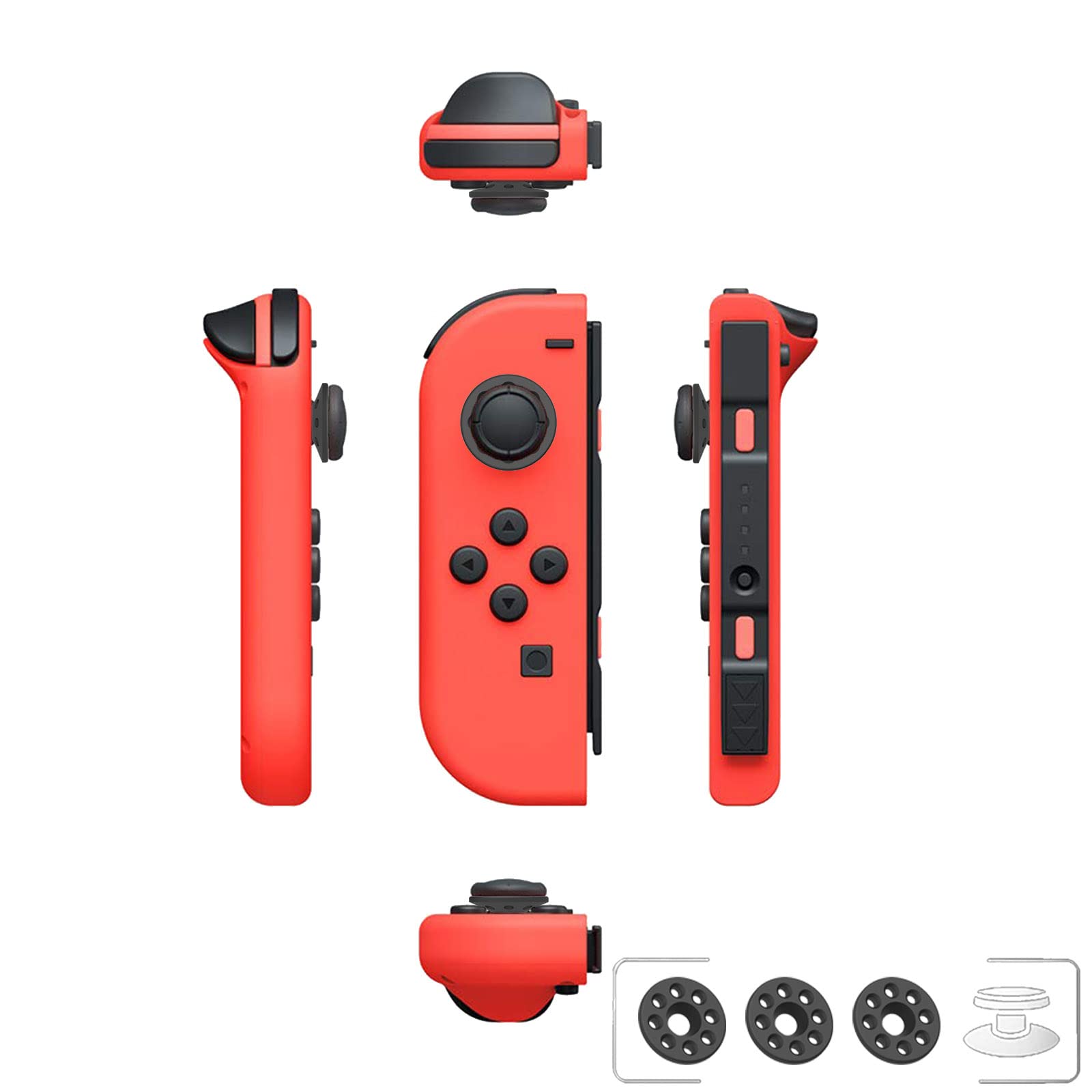 Controller Rings Compatible with Switch Joy-Con /Razer Kishi, Kishi V2, Junglecat/ASUS USB ROG Kunai 3 Gamepad Motion Controller Aim Assist Ring Thumbstick Joystick Precision Rings Game Controller Accessories