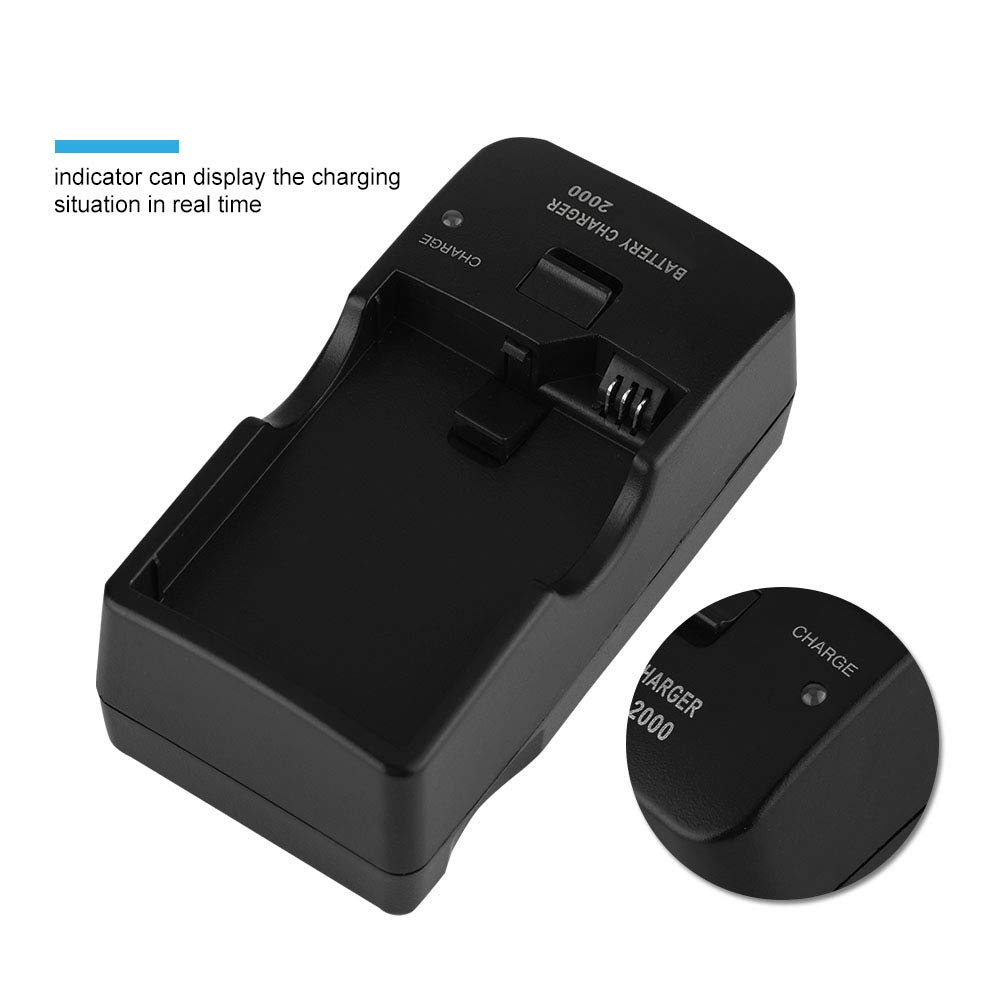 Portable Rechargeable Battery Charger Adapter AC 100-240V Power Supply for Sony PSP with Indicator Display Charging Situation, Suitable for PSP 1000 2000 3000 (US Plug)