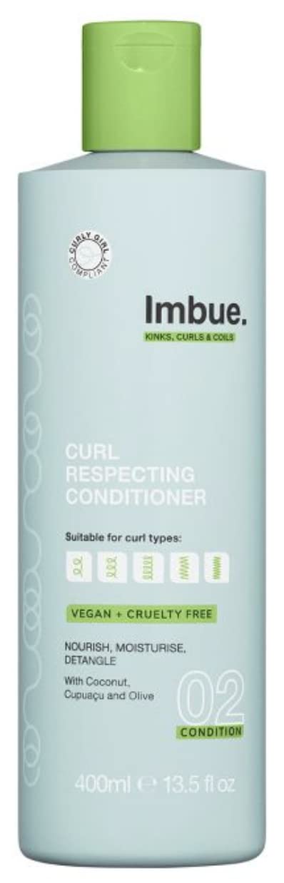 Imbue Curl Respecting Hair Conditioner 13.53 Fl Oz. Formulated with Coconut Oil, Cupuaçu Seed Butter, Olive Oil. Detangle and Nourish. (1 Pack)