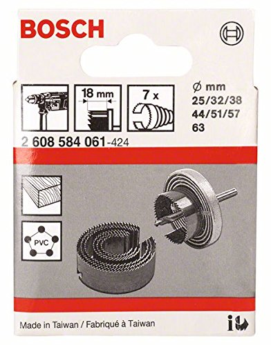 Bosch 2608584061 Hole Saw Attachment 18mm 7 Pcs