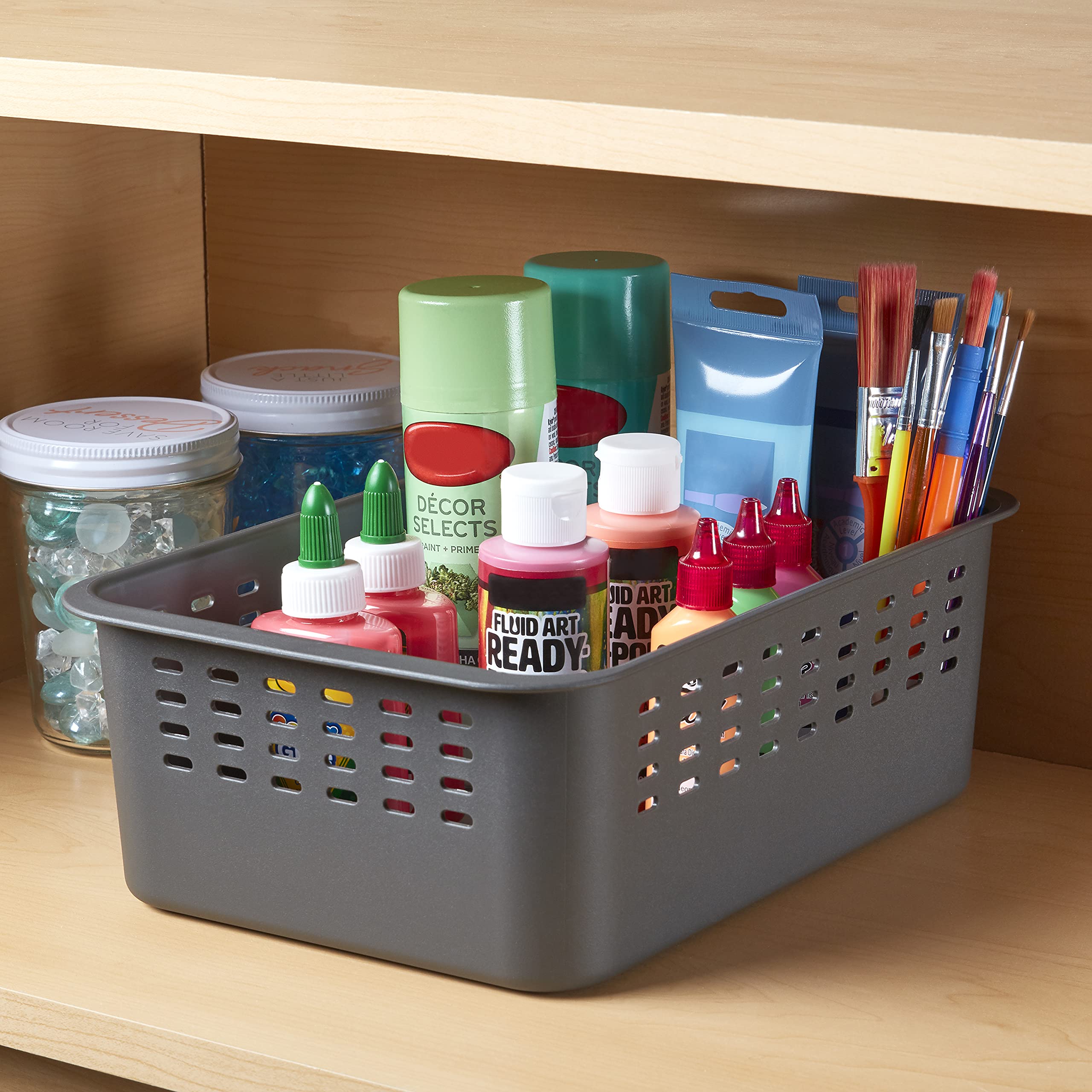 Copco Basics Small Storage Basket, Charcoal