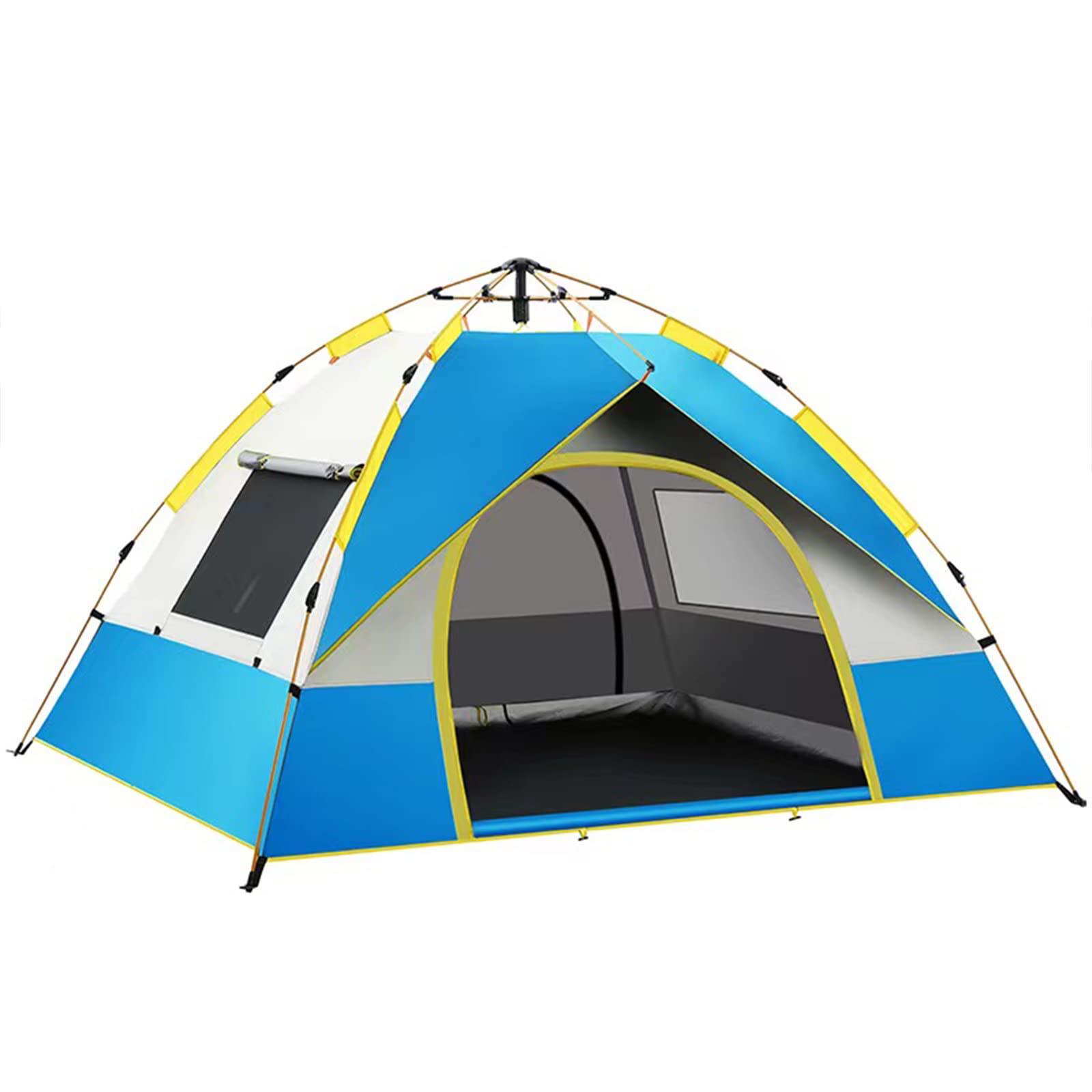 Camping Tent 2/3 Person Family Double Layer Outdoor Camping Tent Waterproof Windproof Suitable for Travel and Party