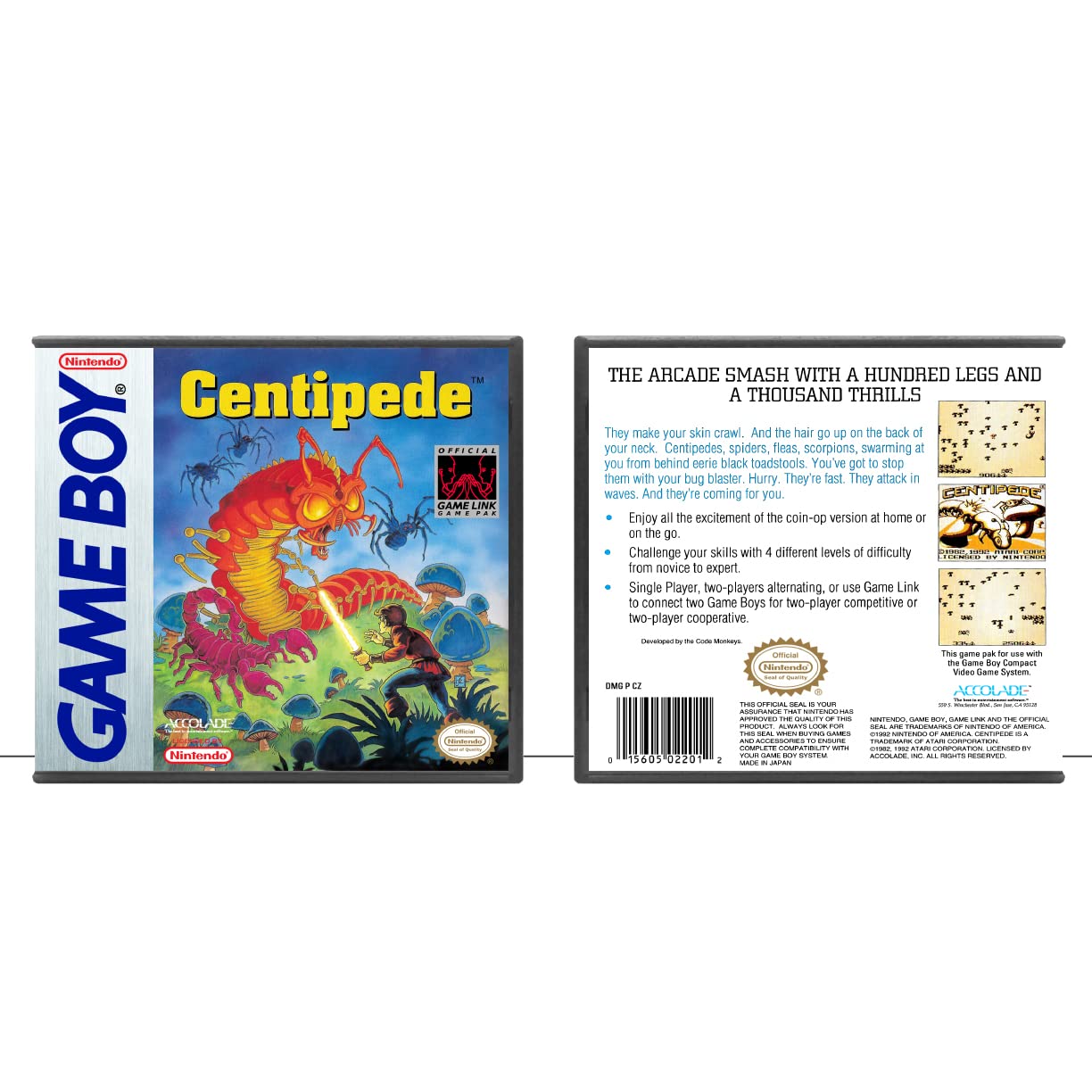 Centipede (Accolade) | (GB) Game Boy - Game Case Only - No Game