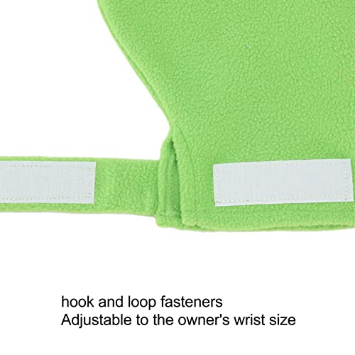 HEEPDD Sugar Glider Bonding Mitt, Bite Resistance Small Animals Bonding Calming Glove for Small Animal Sugar Glider Hedgehog Green