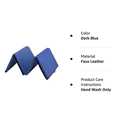 Gymnastics Mat 4x10x2 Tumbling Mat 4 Foldding Mat Gymnastic Indoor/Outdoor Mat 2β Thick PU Leather Folding Exercise Mat For Tumbling Home Gym Mat Yoga Mat Stretching Yoga Cheerleading Martial Arts