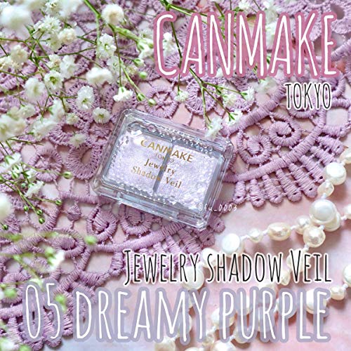 CANMAKE Jewelry Shadow Veil, Eyeshadow Glitter 0.08 oz (2.4 g) (05 Dreamy Purple)