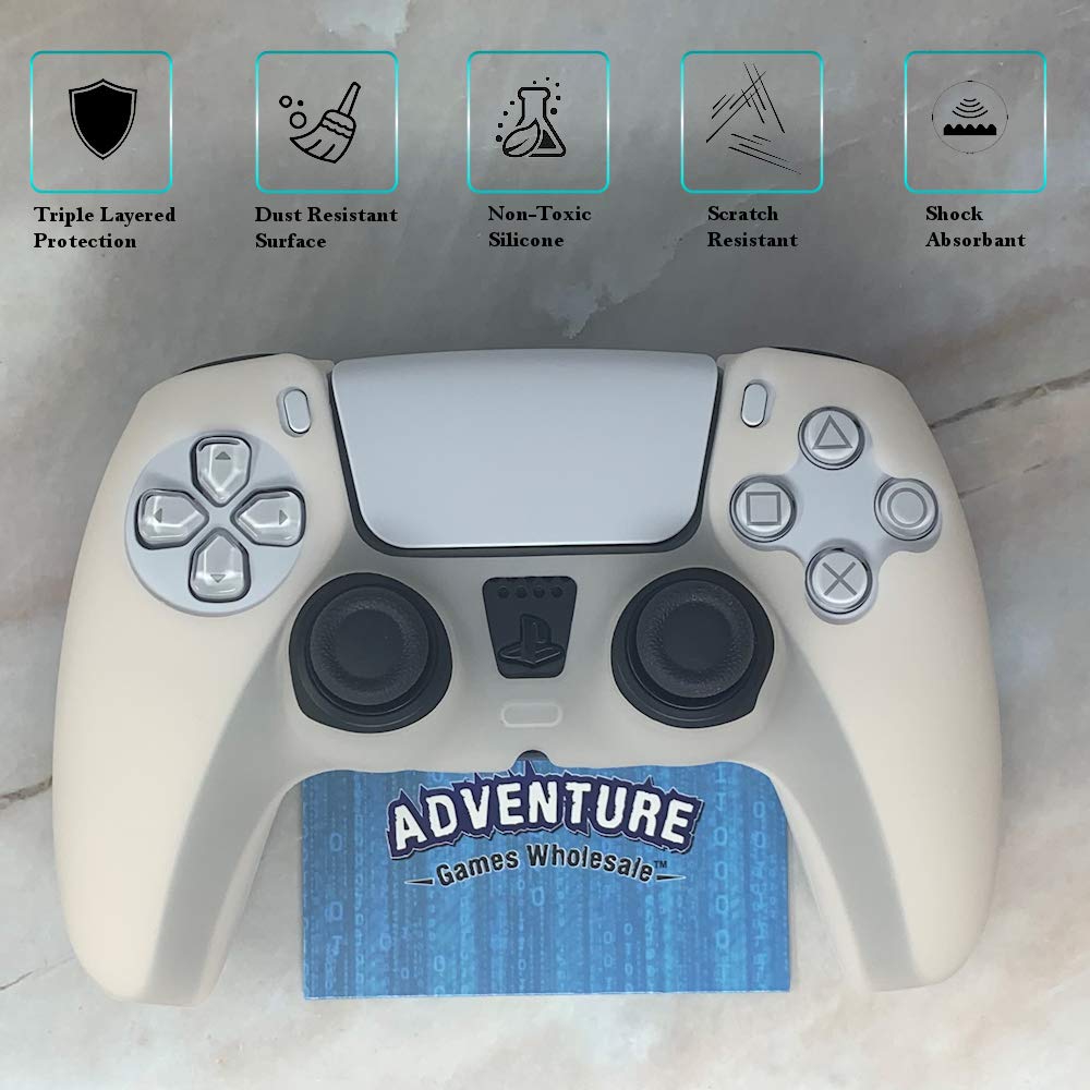 Blush - Silicone Controller Skin Grip Anti-Slip Cover Protector Case - Compatible with PS5 DualSense Controller