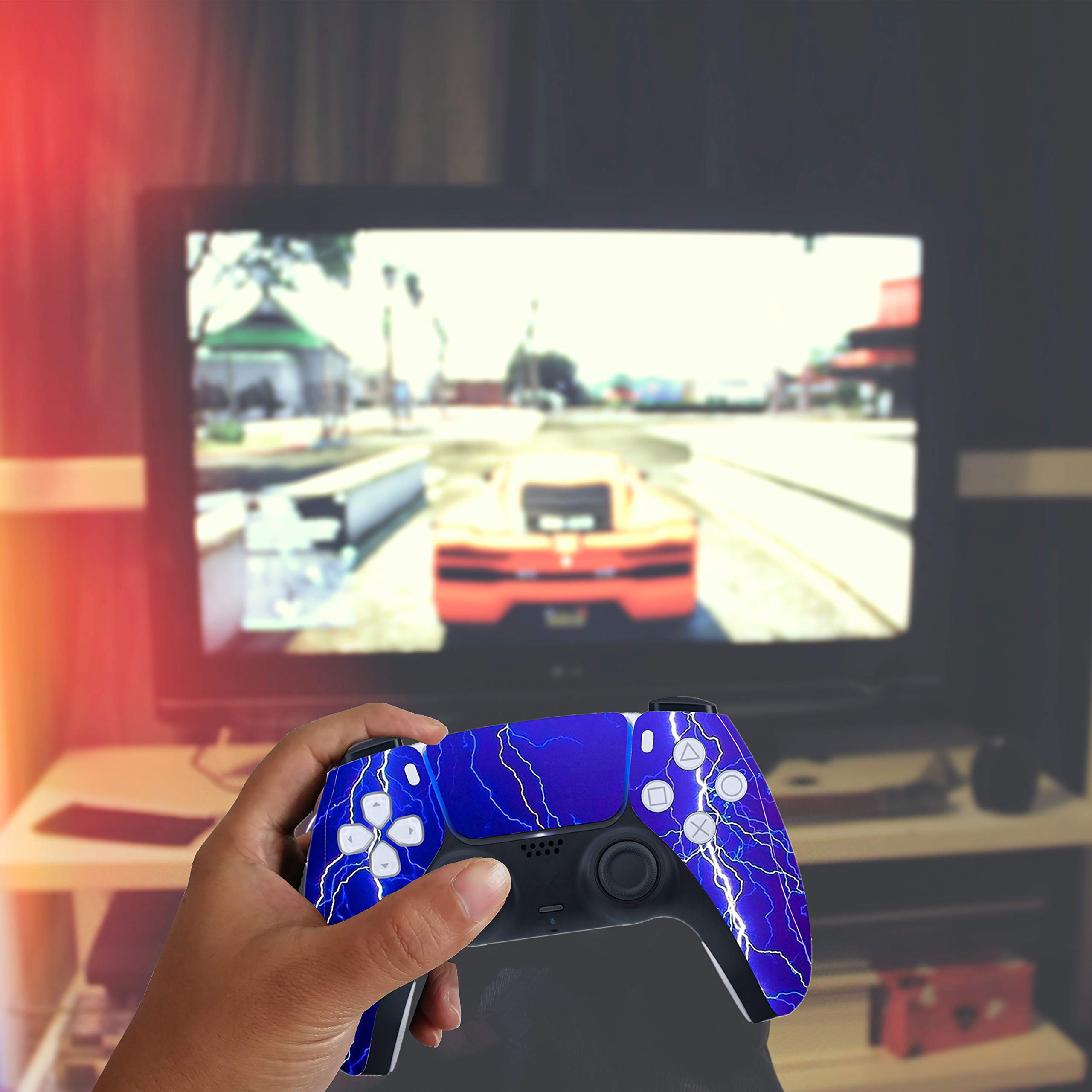 PS5 Controller Skin Vinyl Decal Sticker Protective Cover for Sony Playstation 5 PS5 DualShock Wireless Gamepad(C)