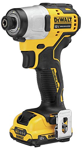 DEWALT XTREME 12V MAX* Impact Driver Kit, 1/4-Inch (DCF801F2)