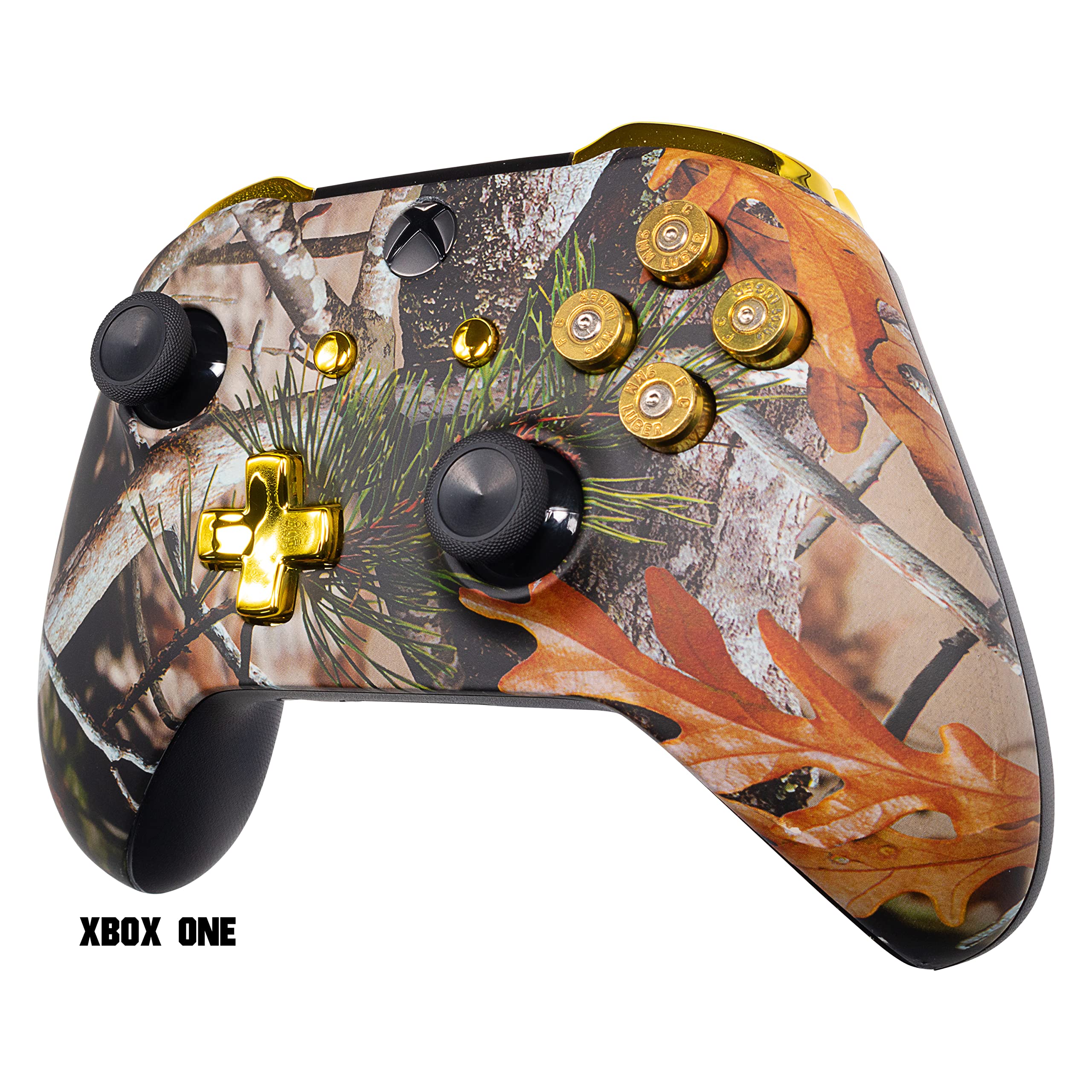 Controller Bullet Buttons for Xbox One Series X S - Made Using Real 9MM Spent Bullet Casings - Brass Casing Nickel Primer