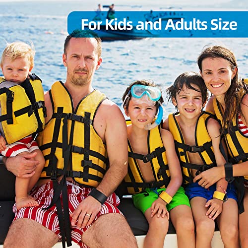 Civaner 4 Pieces Boat Floating Wrist Strap Floating Lanyard Wrist Strap for Kids Adjustable Wrist Safety Strap Float Neoprene Wristbands for Sports Accessories, 14 x 1.18 Inches