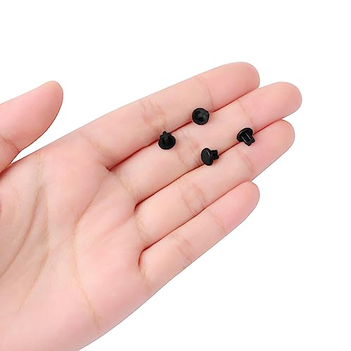 uxcell Rubber Dust Plug, 3.5mm Anti-Dust Headphone Jack Dust Plug Dust Cap for Mobile Phone Laptop Desktop Computer 15pcs Black