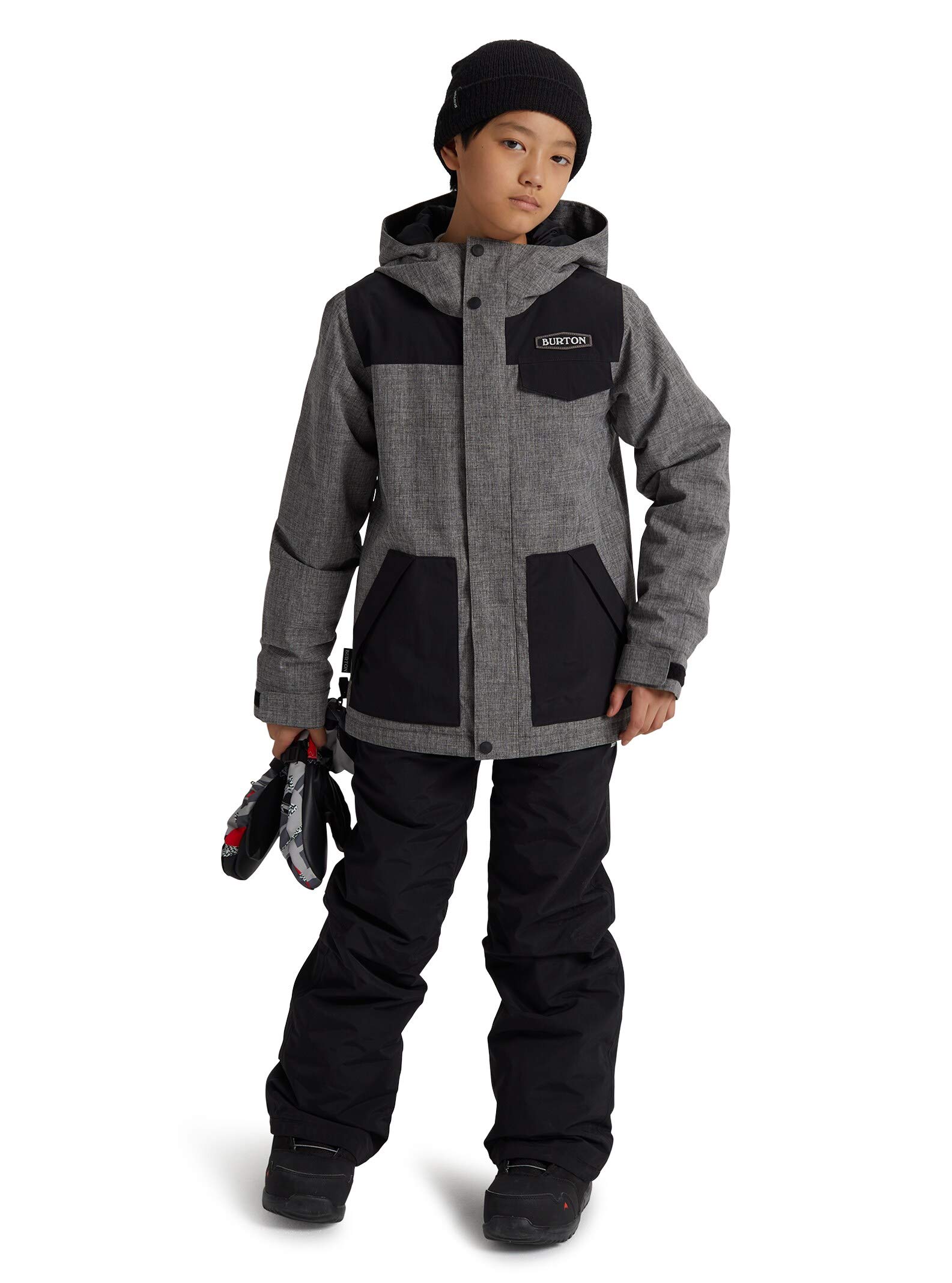 Burton Boys Dugout Jacket, Bog Heather, Large