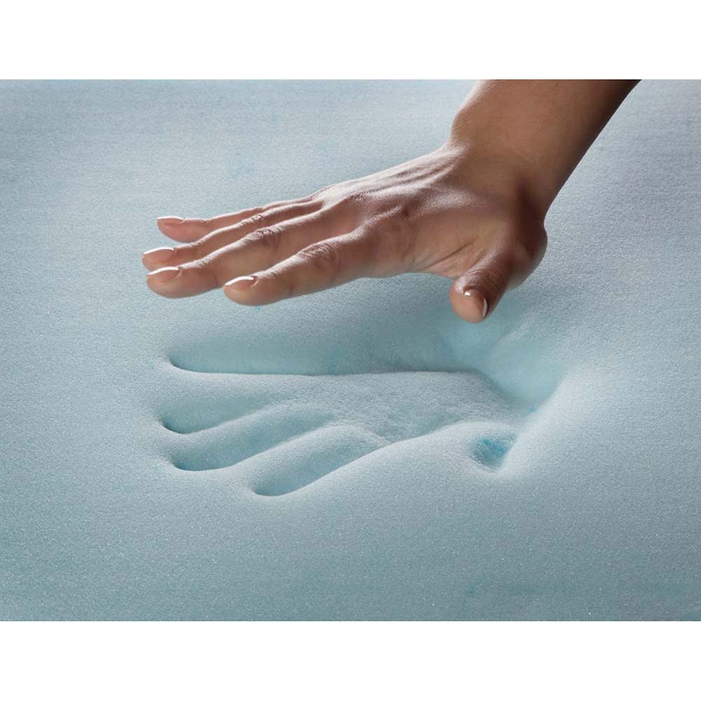 Independent Furniture Supply Co. 4" Gel Memory Foam Combo Bed Topper King Memory Foam Blue-White