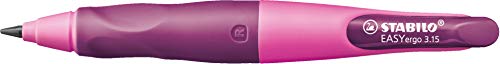 Handwriting Pencil - STABILO EASYergo 3.15 - Right Handed - Pink/Lilac + Sharpener
