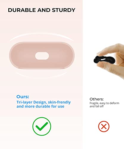 Homstect Compatible with Airpods 3 Case, Triple-Layer Protective Silicone Case for AirPods 3rd Generation (2021 Released) Charging Case Cover, Shockproof and Skin-Friendly, Front LED Visible-Pink Sand