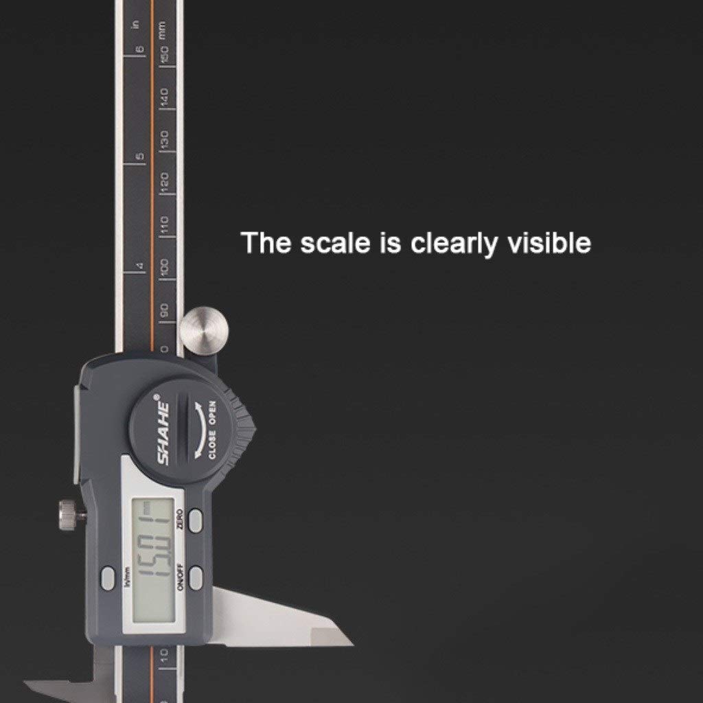 Calipers Electronic Digital Caliper Stainless Steel Vernier Caliper High Precision Industrial Measuring Tools Range: 0-200mm