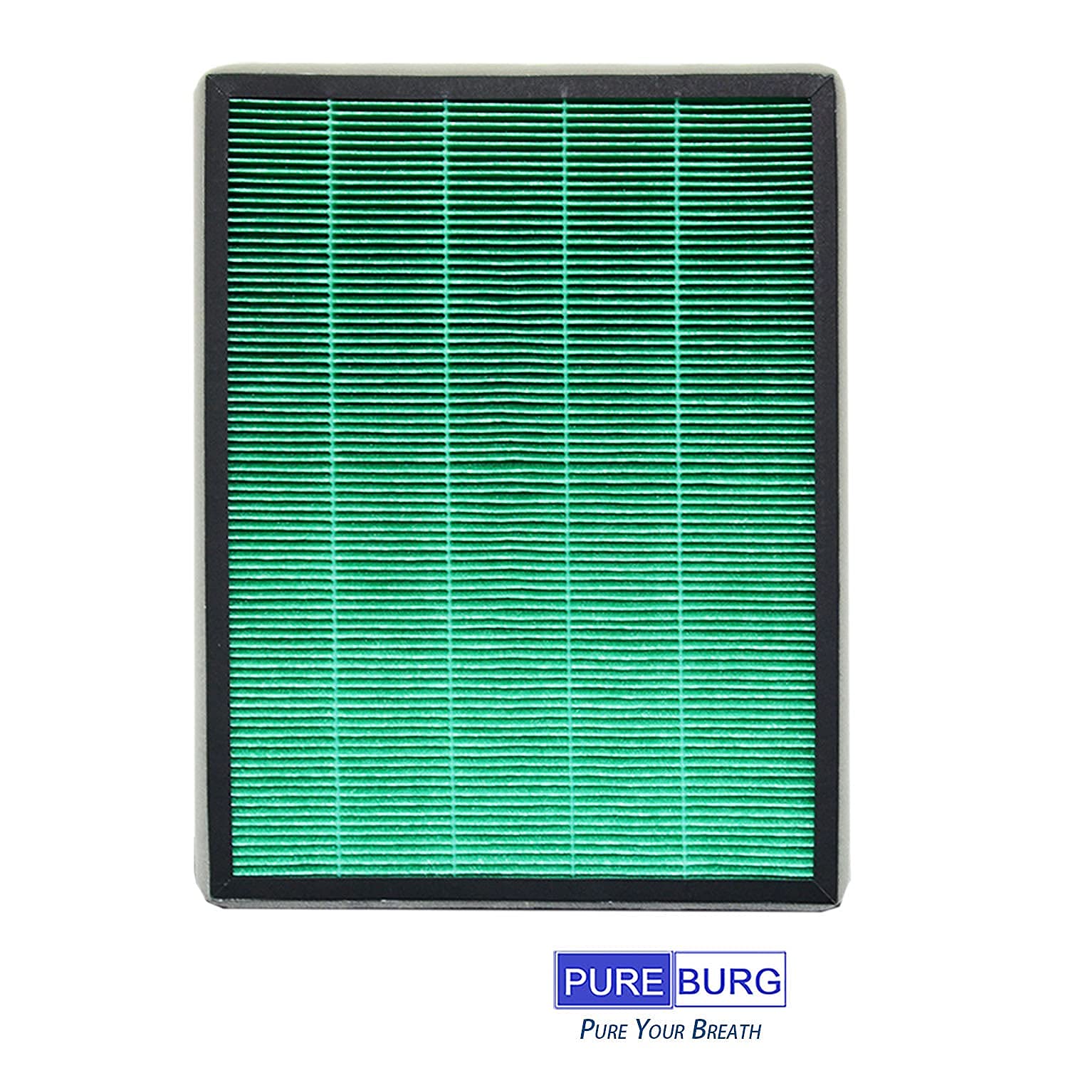 PUREBURG Replacement Filter Set Compatible with RabbitAir BioGS 2.0 Ultra Quiet Model SPA-550A & SPA-625A Air Purifiers,2-Pack H13 True HEPA + Activated Carbon Filter