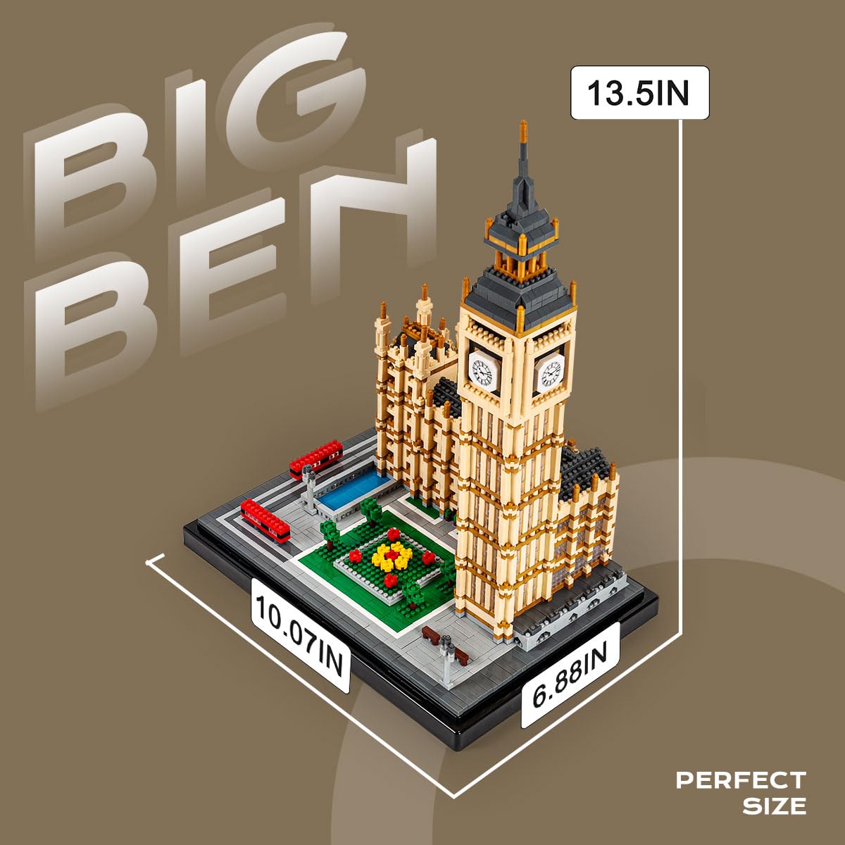 NeoLeo Real Big Ben Micro Building Blocks Set (3900+PCS) - World Famous Architectural Model Toys Gifts for Kid and Adult