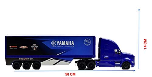 New-Ray- Truck Yamaha Factory Racing Team 1/32° Toy, 10943, Blue