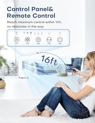 Evaporative Air Cooler, BALKO 3-IN-1 Windowless Swamp Cooler w/ 0.8 Gal Detachable Water Tank, 7H Timer & Remote, 4 Ice Pack, 70° Oscillation, Ductless Air Conditioner Portable for Room Indoor Office