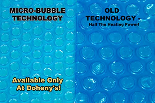 Doheny's Clear-Tek Micro-Bubble Solar Covers for In-Ground Swimming Pools | Increase Your Pools Solar Energy Absorption by Up to 25% (18' x 36', 3200 Ultimate Series Clear)