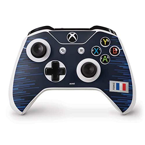 Skinit Decal Gaming Skin Compatible with Xbox One S Controller - Originally Designed France Soccer Flag Design
