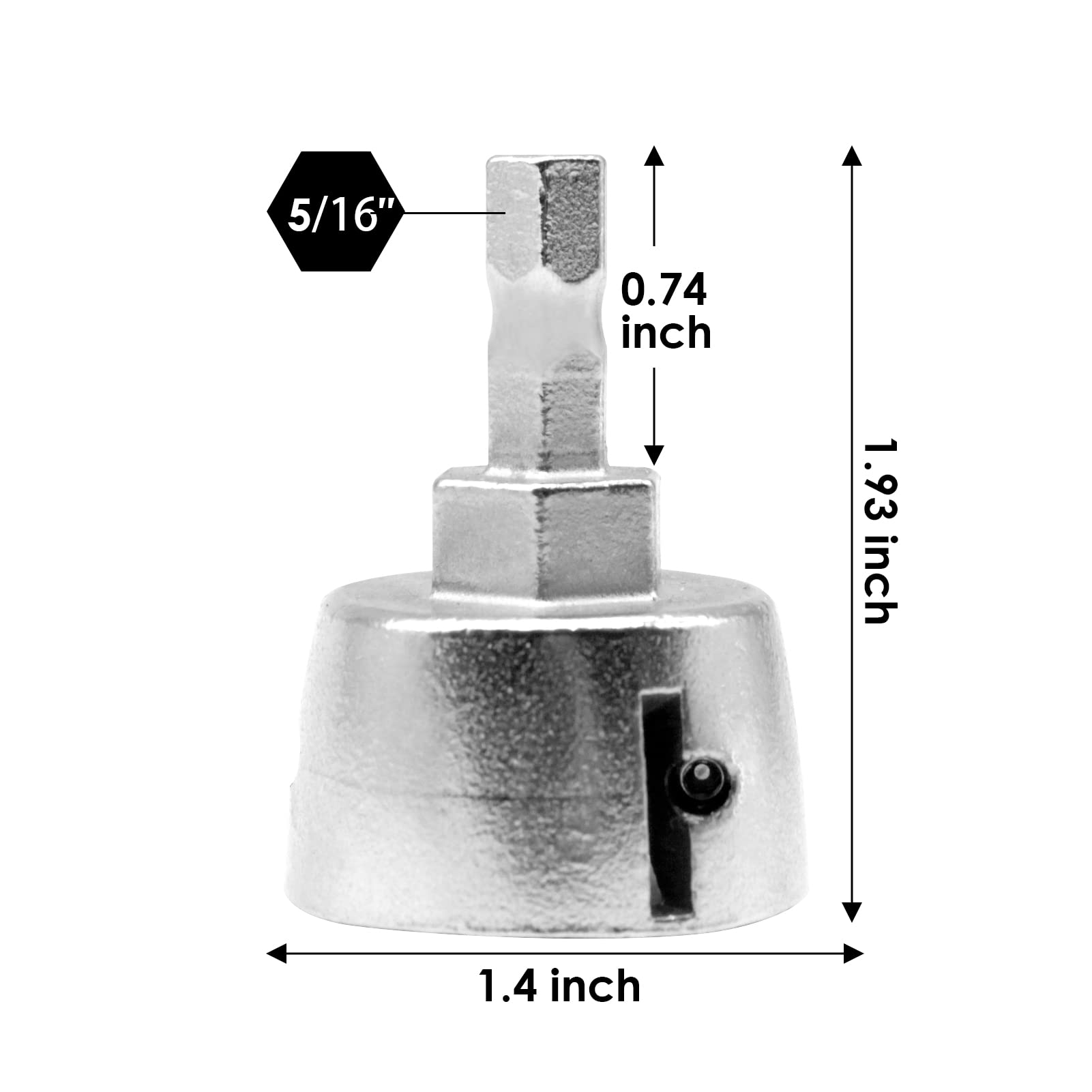 Deburring External Chamfer Tool, Bolt Deburring Tool (3-21mm) – 5/16 Inch Shank for Use with Drill Remove Burr Tools Quick Release Hex Shank. Improved Durability and Sharpness