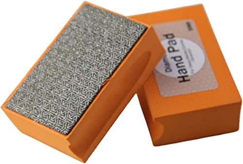 Diamond Hand Pad, 100 Grit Diamond Hand Polishing Pad Electroplated Polishing Pad, Hand-Held Sanding Block