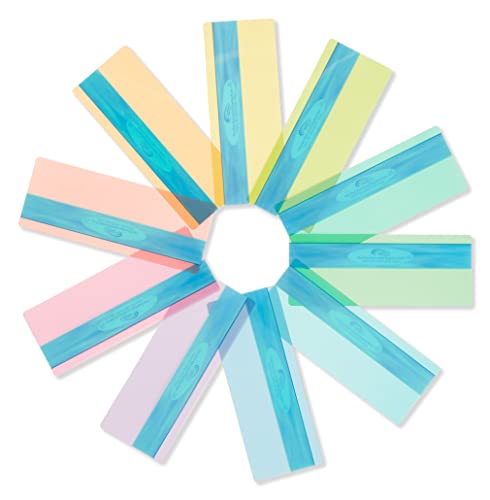 The Original Duo Reading Ruler Overlays - Multi-Color (Pack of 10) by Crossbow Education - The UK's Dyslexia and Visual Stress Specialists