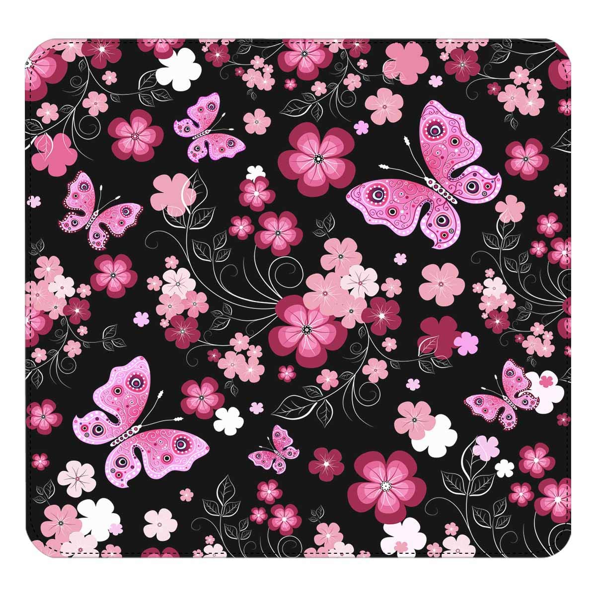 InterestPrint Women's Flower and Butterflies Wrist Strap Long Purse
