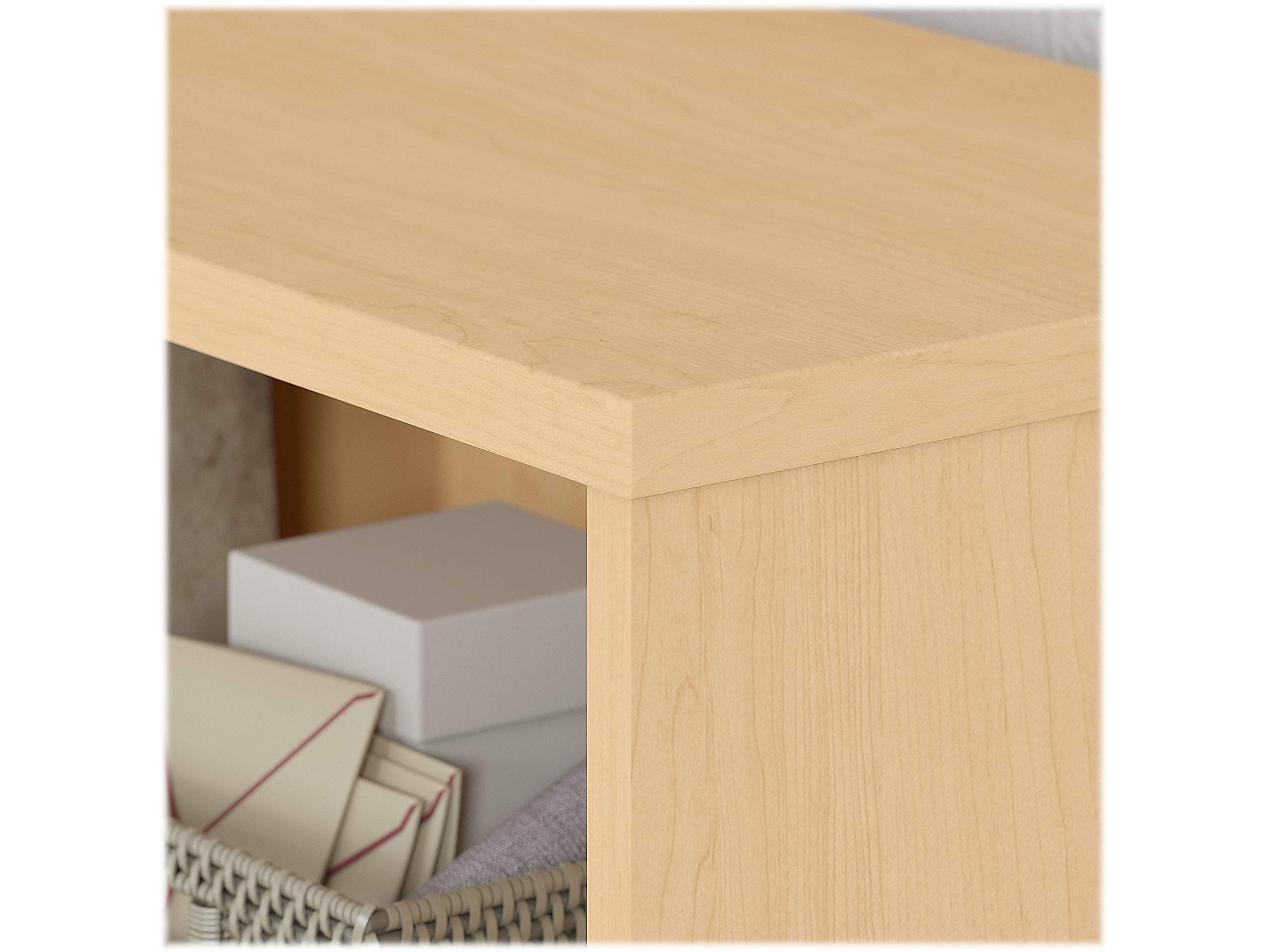 Bush Business Furniture Method 2 Shelf Bookcase Cabinet, Natural Maple