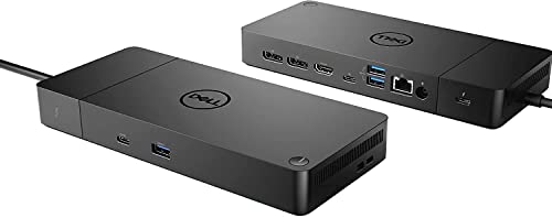 Dell WD19TBS 180W Computer Docking Station (Thunderbolt, USB-C/A, DisplayPort, RJ45 Ports) (210-AZBI) 1-Pack Bundle with Deluxe LCD Screen Cleaning Kit and 6-Electronics Basket Cable Ties