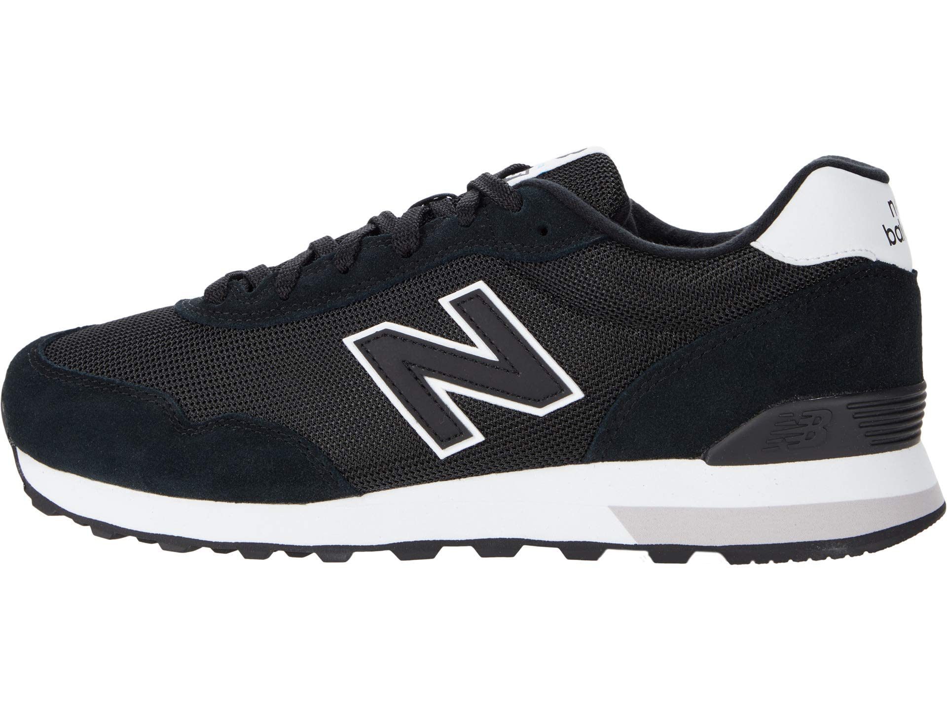 New Balance Women's 515 V3 Sneaker, Black/Nb White, 8