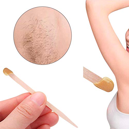 BuQiuRen 1600 Pieces Wax Sticks Wood Spatulas Applicator Craft Sticks for Face & Eyebrows Hair Removal Sticks