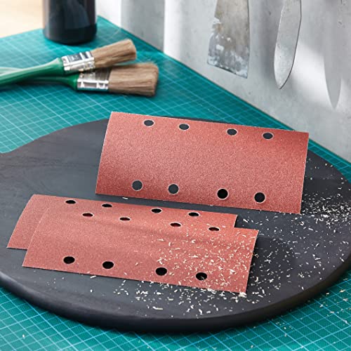 Bosch 2609256A83 10-Piece Sanding Sheet Set for Orbital Sanders 93 x 185, 120