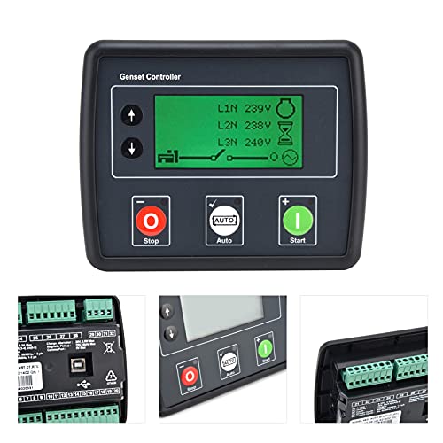 Diesel Generator Control Panel, Self-Starting Genset Controller Alarm Indication DSE4520 for 3-Phase Mains Detection for EFI Engine