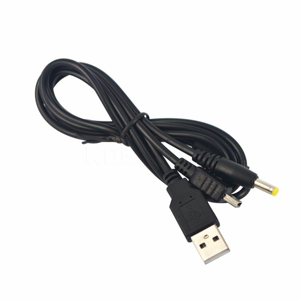 Skywin PSP Charger Cable 6 Feet 2-in-1 Replacement Charger Cable Compatible with PlayStation Portable PSP 1000 2000 3000 and PS3