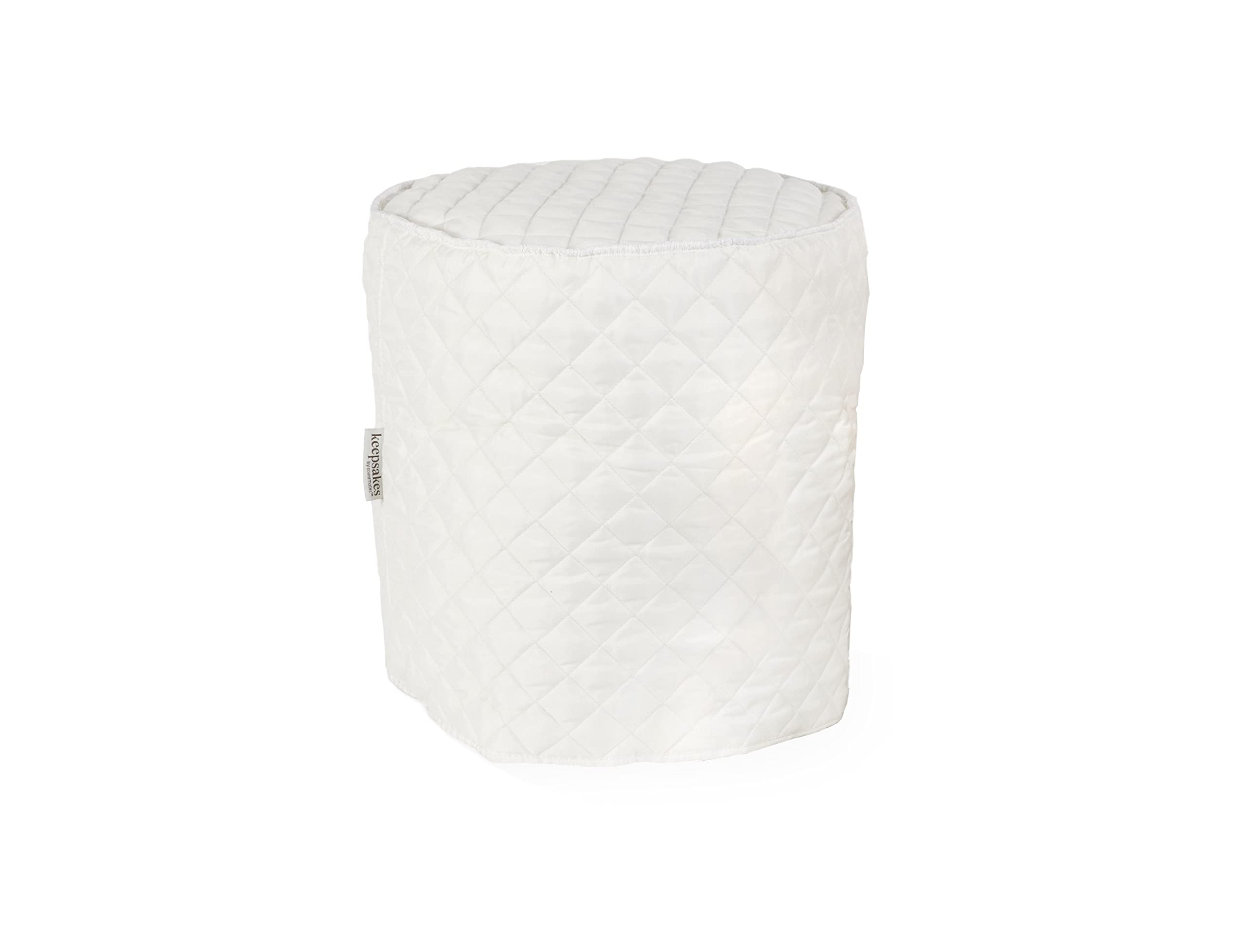 Covermates Keepsakes - Round Appliance Cover - Dust Protection - Stain Resistant - Washable - Appliance Cover-Cream