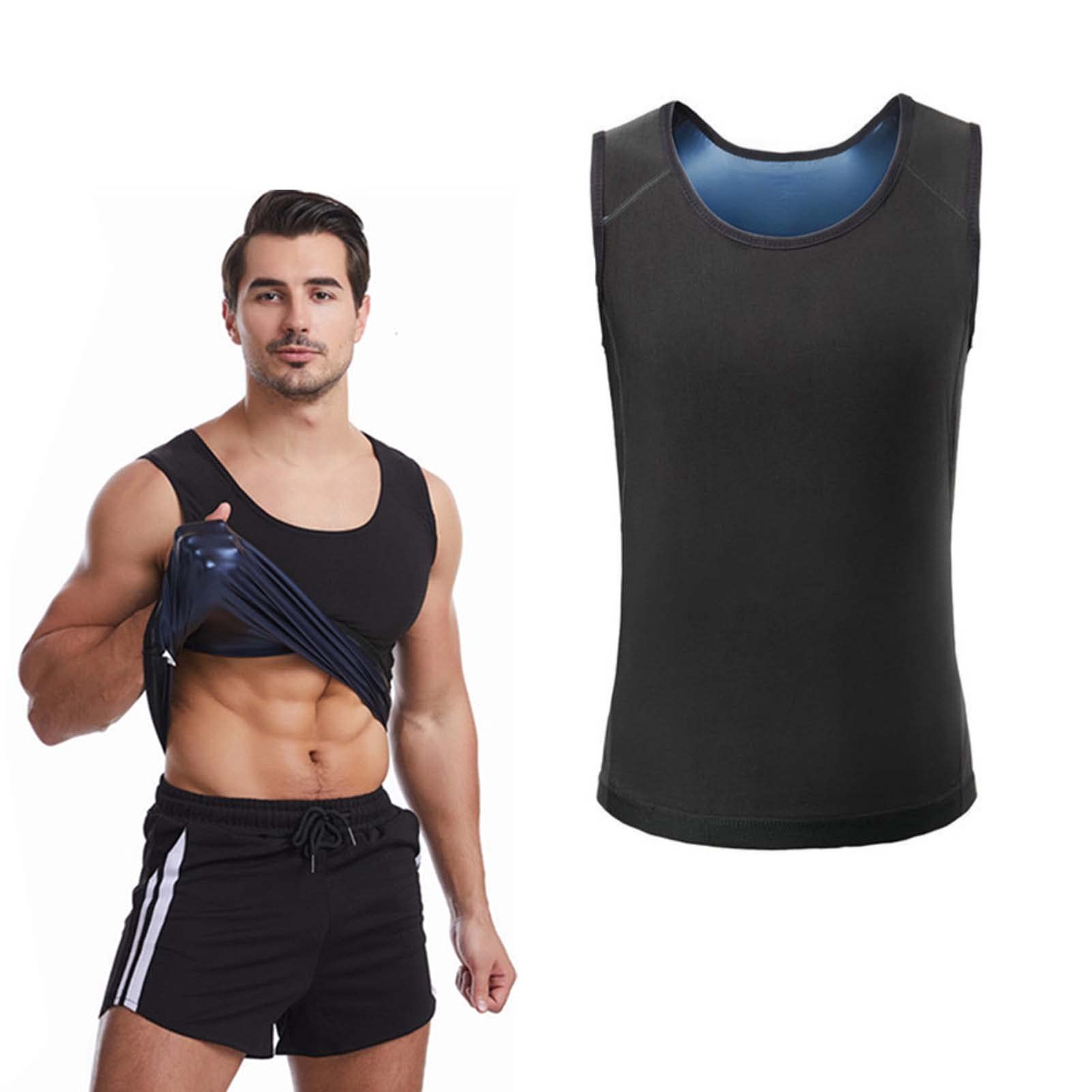 CGTFY Gynecomastia Compress Tank Top-Compression Tank Top Men Chest Compression Shirt Black