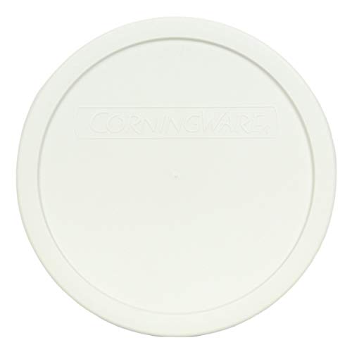 CorningWare (1) FS-1-PC 2.5Qt French White Lid and (1) F-5-PC 1.5Qt French White Lid