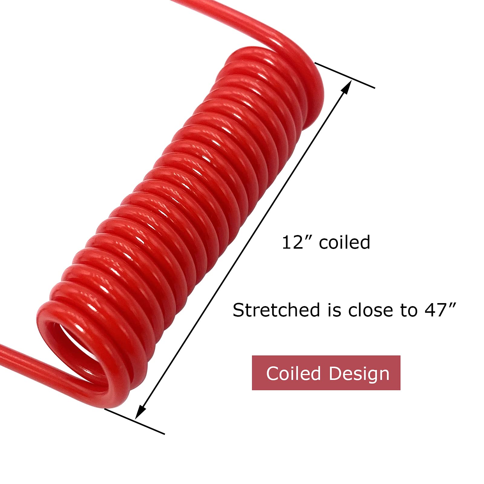 Boat Engine Emergency Stop Switch Safety Lanyard Cord Replacement for Yamaha Jet Ski WaveRunner WaveVenture WaveRaider WaveJammer WaveBlaster FX140 - Replace EW2-68348-00-00, 47 Inch/120 cm Long