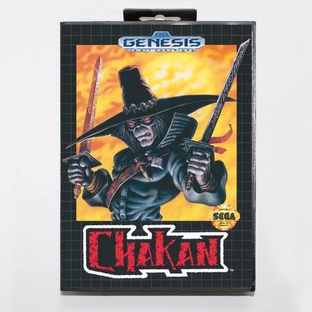 Chakan Game Cartridge 16 Bit MD Game Card With Retail Box For Sega Mega Drive For Genesis (US Box)